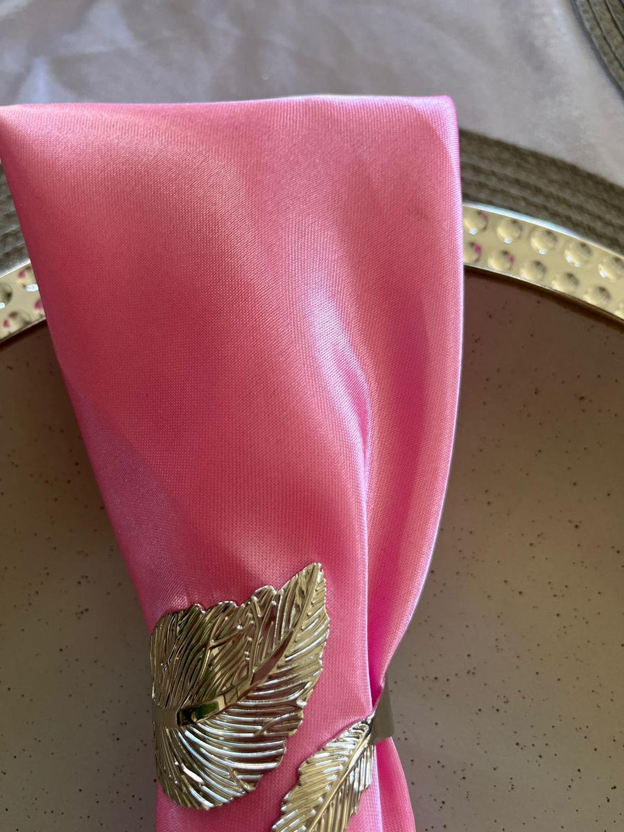 Servilleta de raso rosado – Terraestilo
